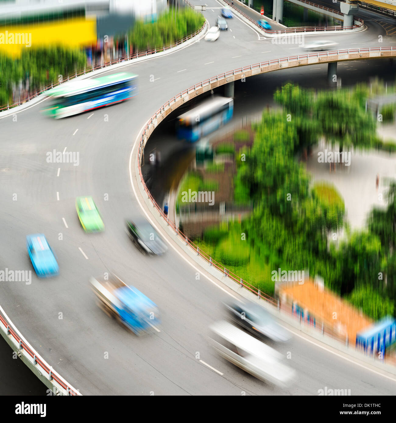 Aerial view of the Stack Interchange in Shanghai Stock Photo - Alamy