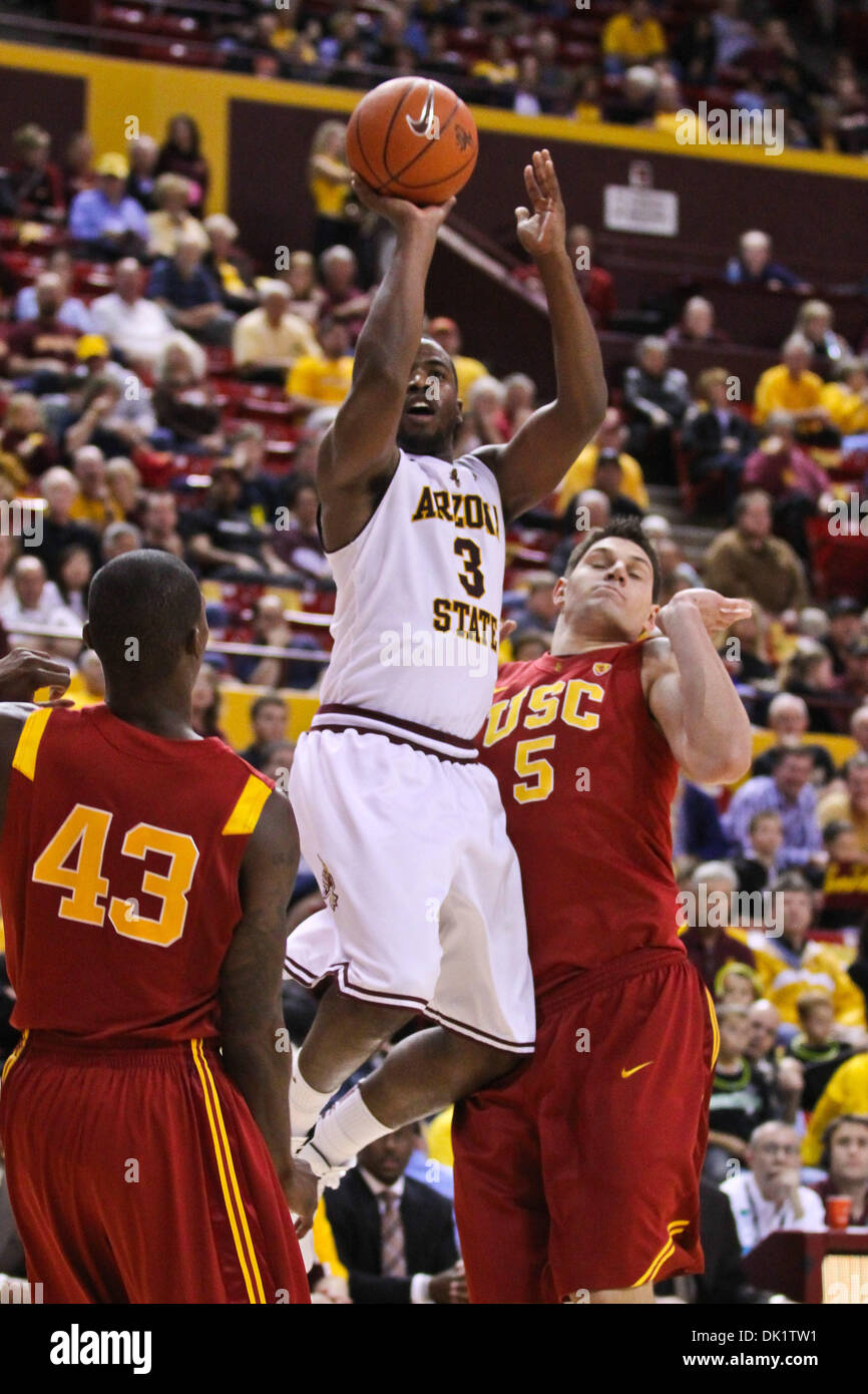 Jan. 28, 2011 - Tempe, Arizona, United States of America - USC forward ...