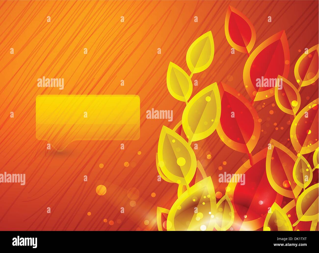 Orange leaves. Vector illustration for your design Stock Vector Image ...