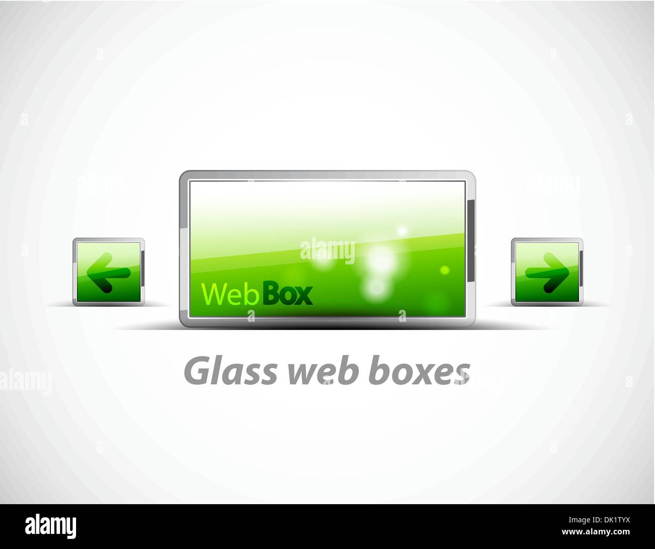 Vector glass and metal web boxes for your project Stock Vector Image ...