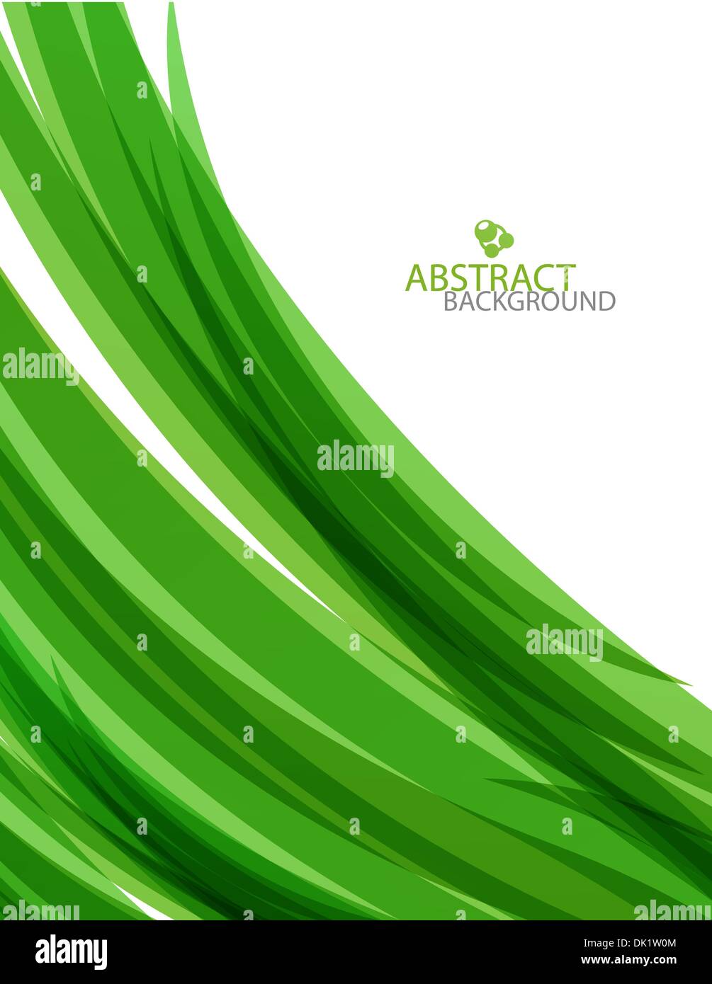 Vector abstract green wavy lines design Stock Vector Image & Art - Alamy