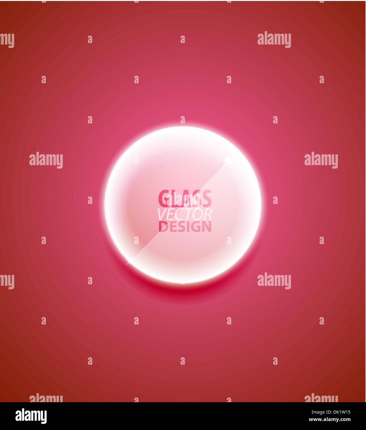 Glass transparent circle button with text Stock Vector Image & Art - Alamy