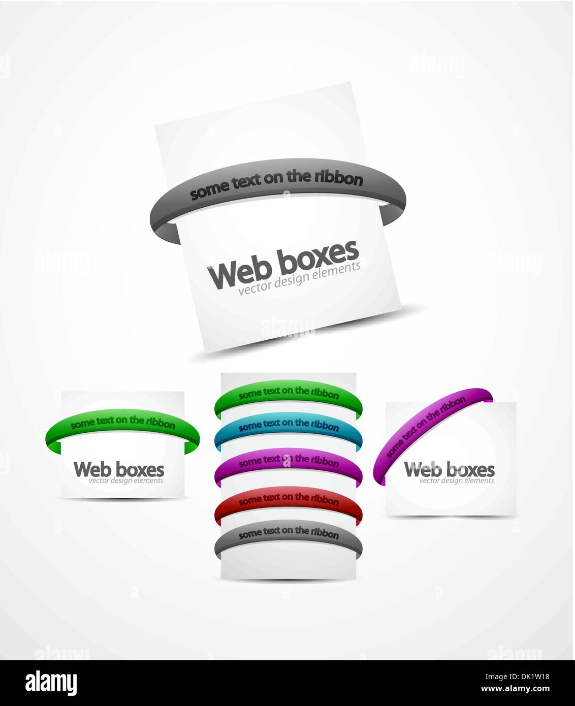 Clean web boxes. Web design assets Stock Vector Image & Art - Alamy