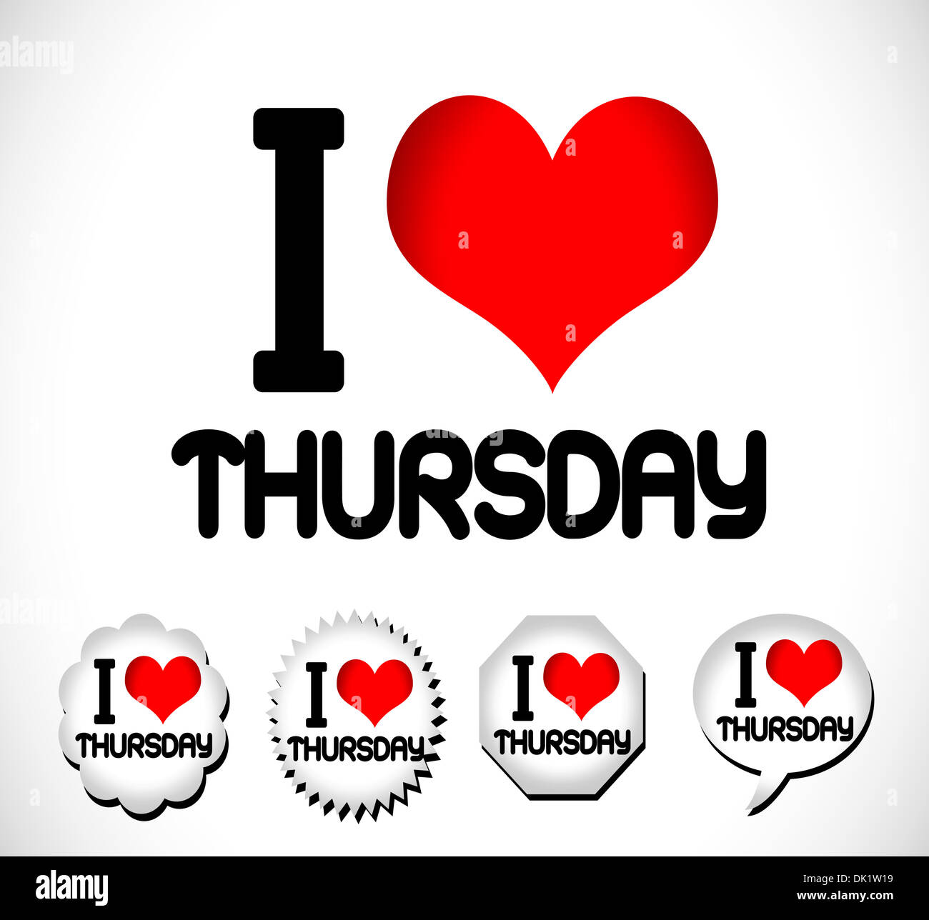 I Love The Days of the Week Sunday , Monday , Tuesday , Wednesday ...