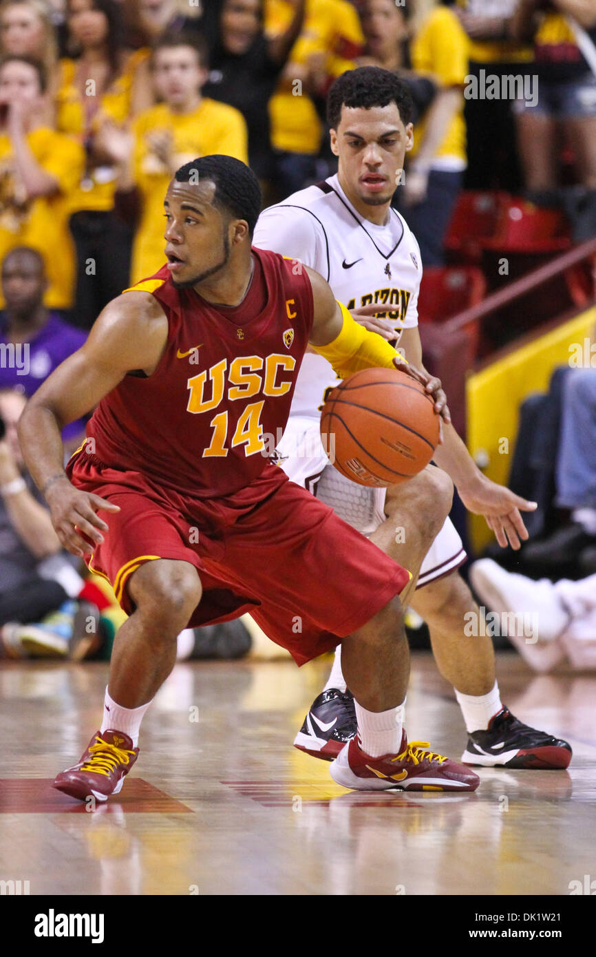 Jan. 28, 2011 - Tempe, Arizona, United States of America - USC guard ...