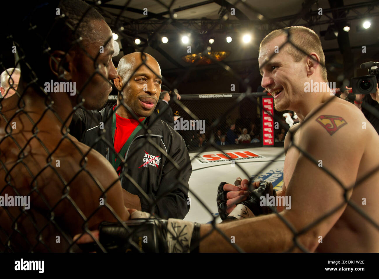 Jan. 28, 2011 - Gatineau, Quebec, Canada - Jesse Ronson (Right) shares ...