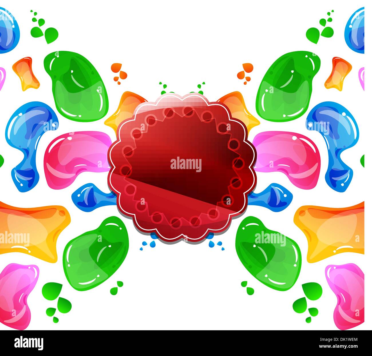 Vector colorful jelly background with copy space Stock Vector Image ...