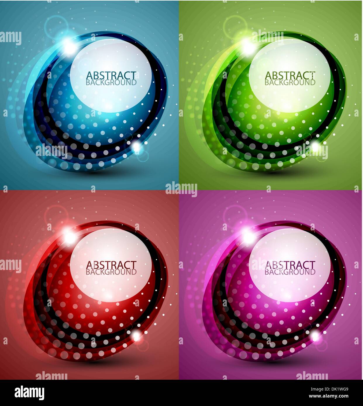 Vector techno circles backgrounds with sample text Stock Vector Image ...