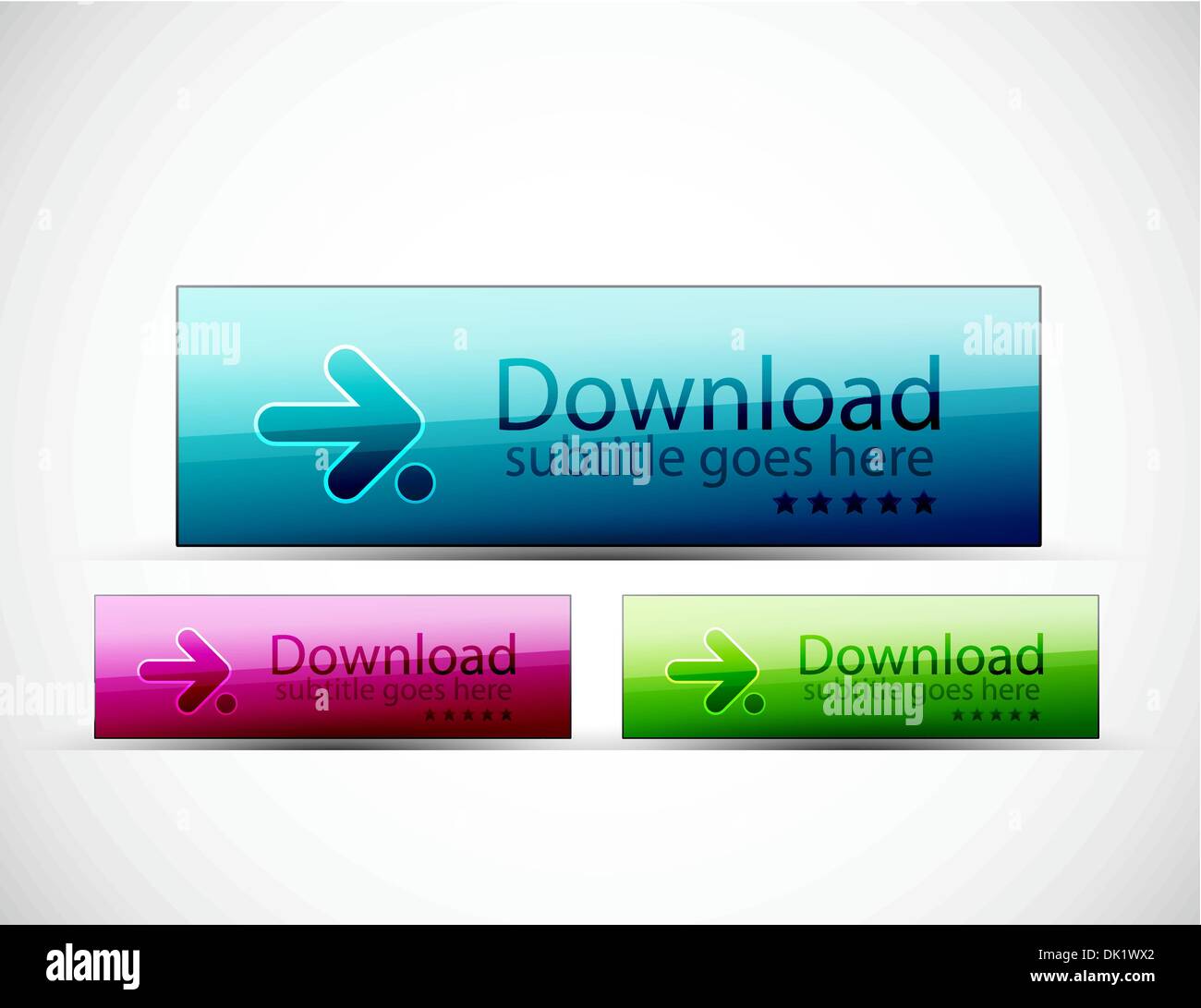 Vector color glossy glass buttons Stock Vector Image & Art - Alamy