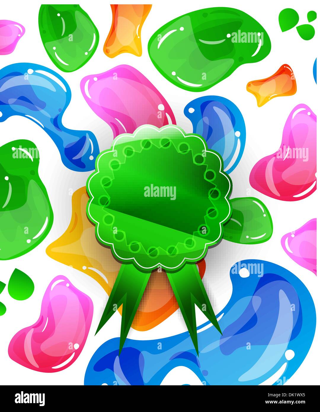 Vector colorful jelly background with copy space Stock Vector Image ...