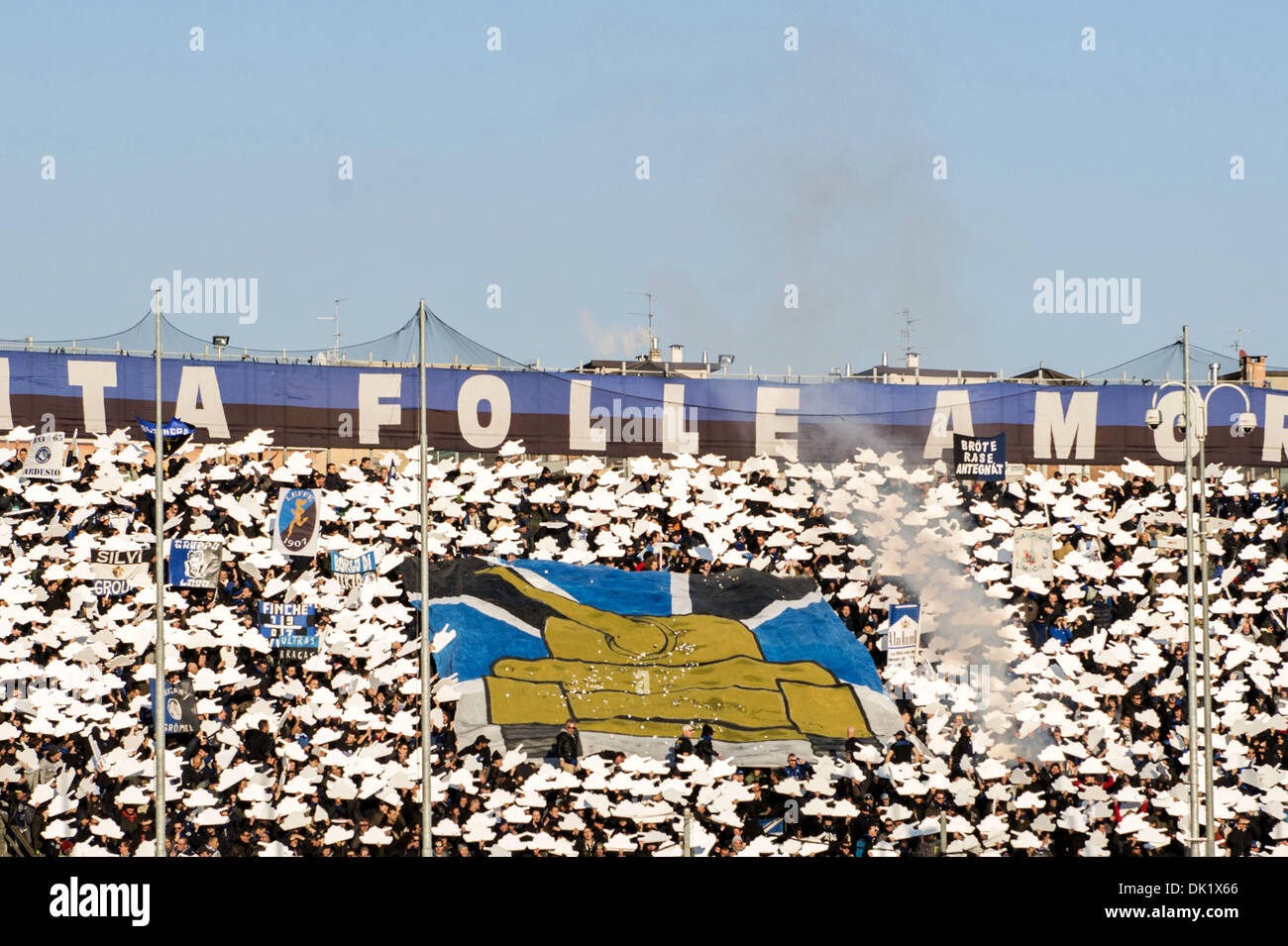 Bergamo, Italy. 1st Dec, 2013. Atalanta fans Football / Soccer ...