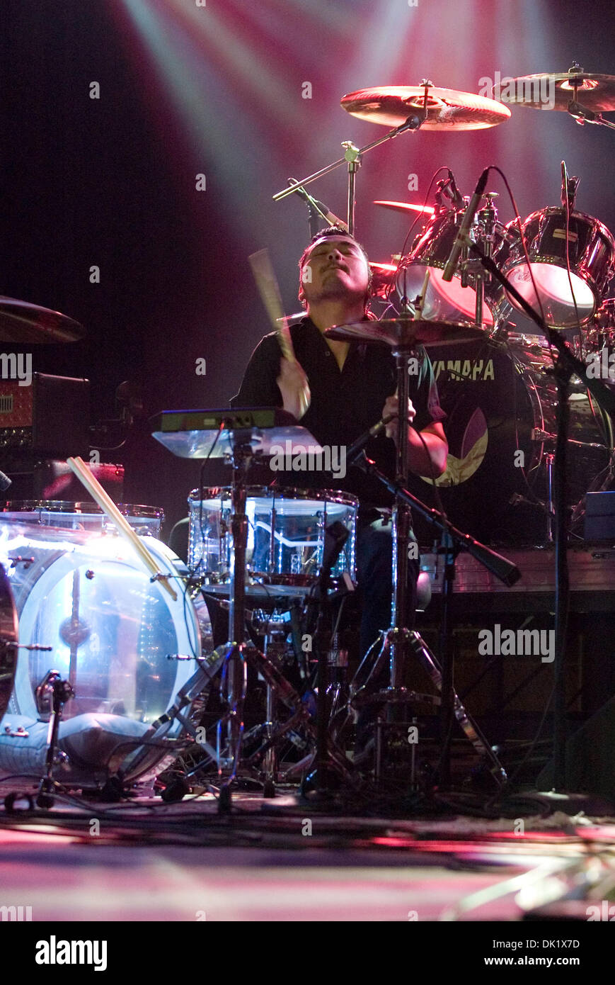 Las Vegas, Nevada, USA. 1st Dec, 2013. Drummer Anthony Improgo of the ...