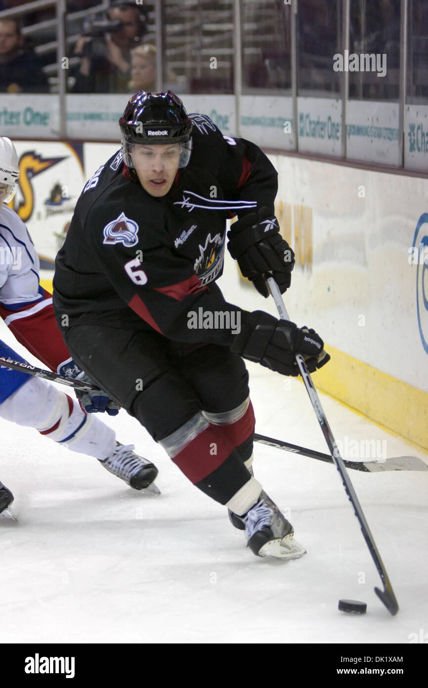 Jan. 29, 2011 - Cleveland, Ohio, U.S - Lake Erie Monsters defenseman ...