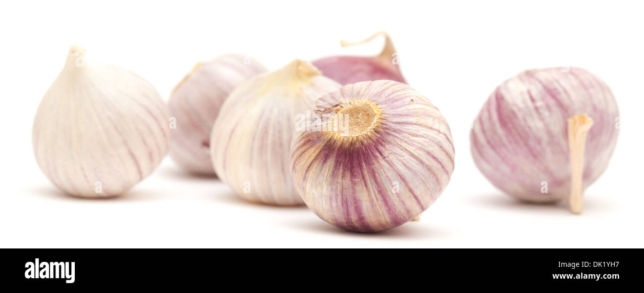 Single clove garlic isolated on white background Stock Photo - Alamy