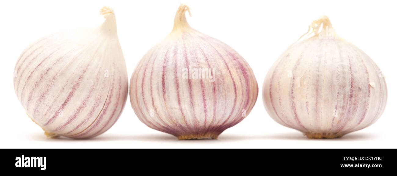 Single clove garlic isolated on white background Stock Photo - Alamy