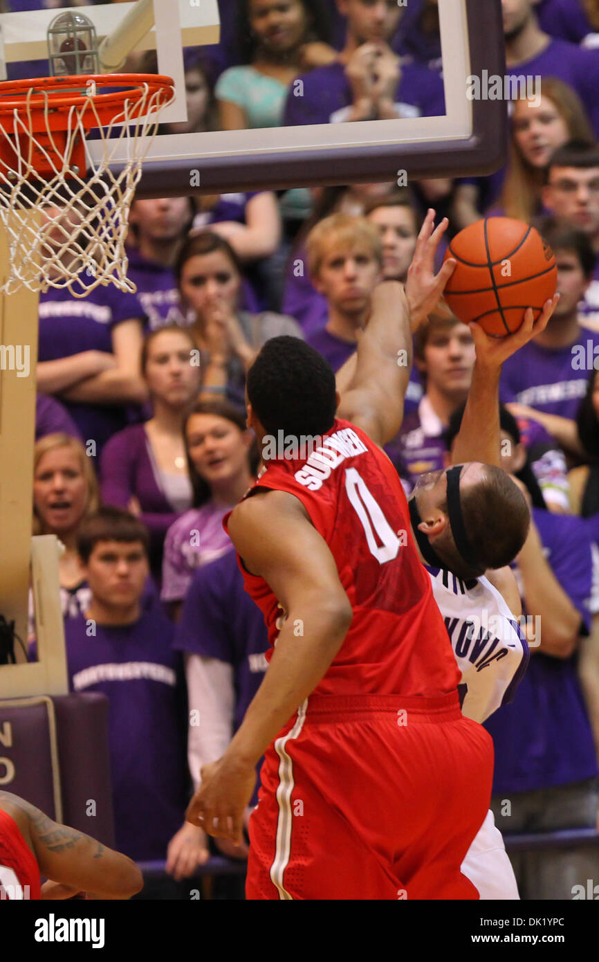 Jan. 29, 2011 - Evanston, Illinois, U.S - Ohio State forward Jared ...