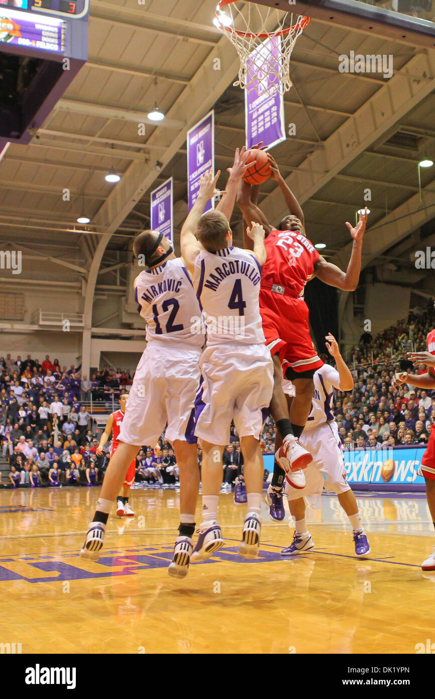 Jan. 29, 2011 - Evanston, Illinois, U.S - Northwestern center Luka ...