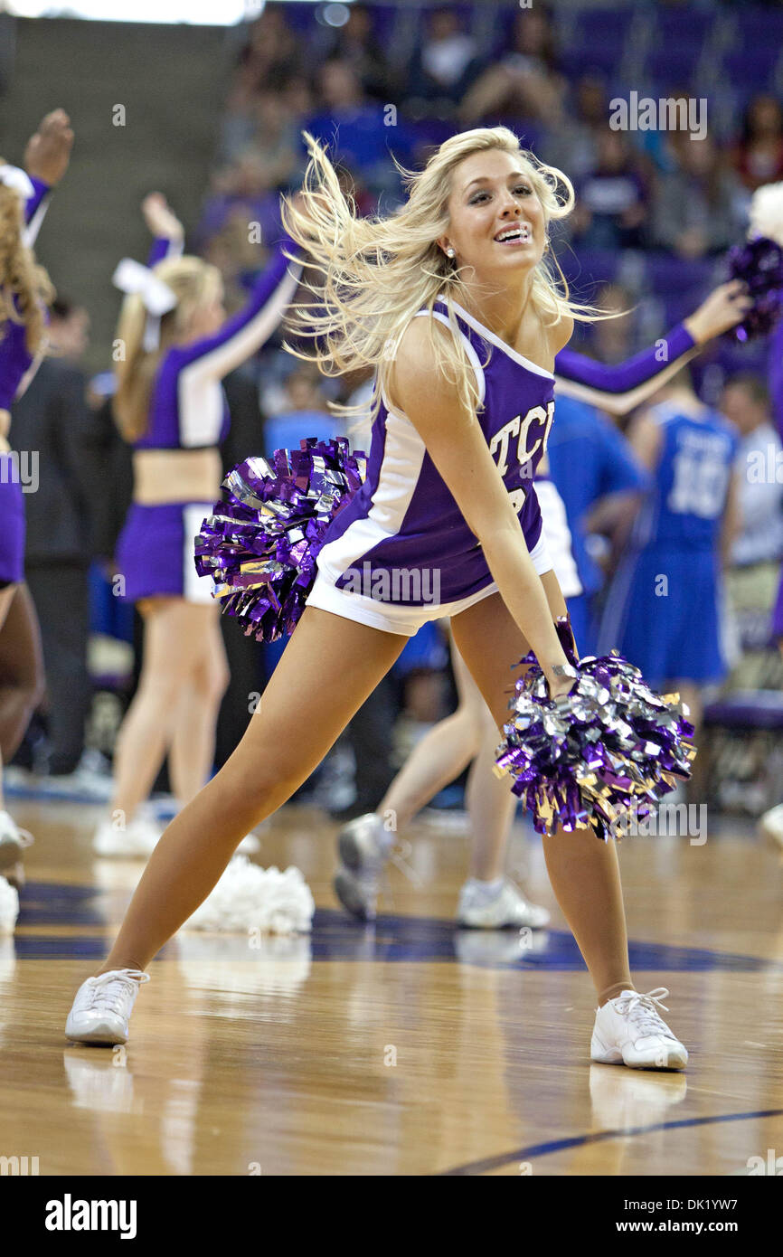 Jan. 29, 2011 - Fort Worth, Texas, US - TCU Horned Frogs cheerleaders ...