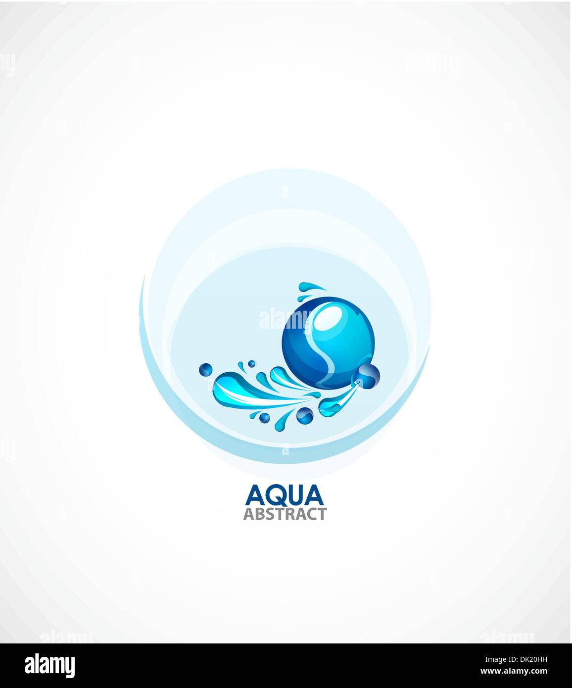 Vector aqua water drops abstract background Stock Vector Image & Art ...