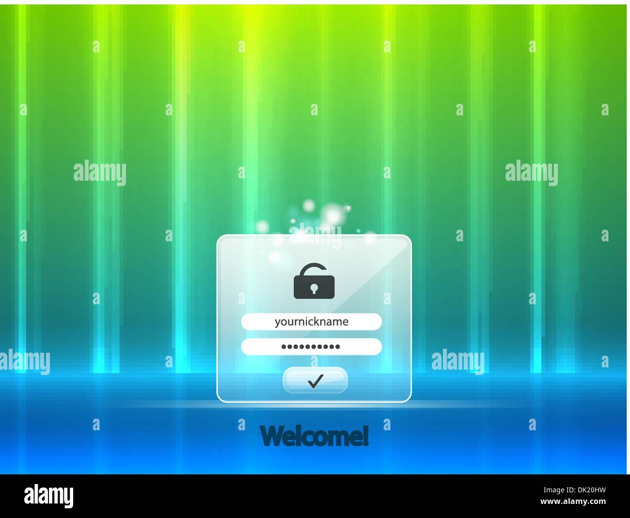 Vector glowing background with login web box Stock Vector Image & Art ...
