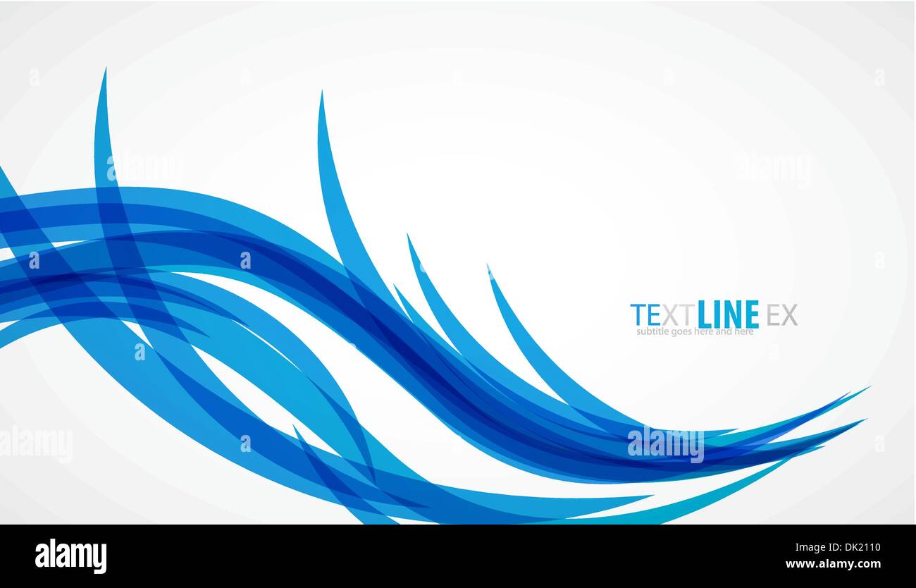 Vector abstract blue wavy illustration Stock Vector Image & Art - Alamy