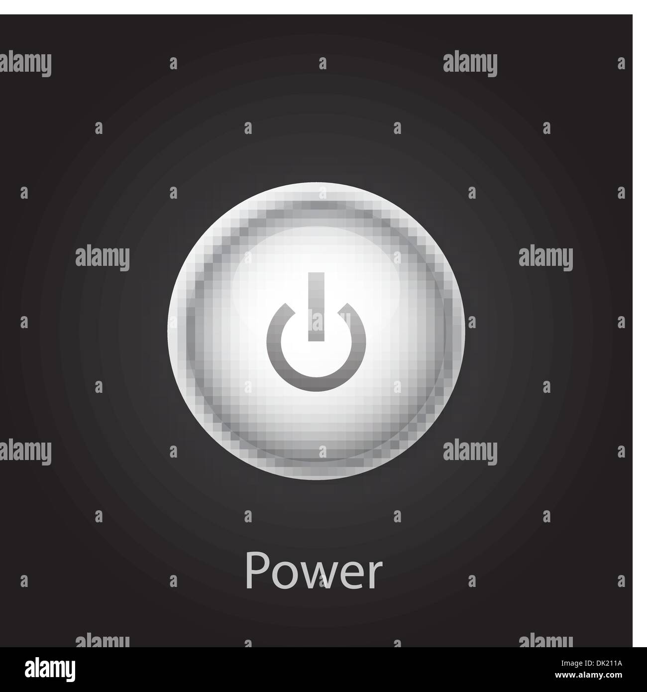 Abstract power button. Technology design element Stock Vector Image ...