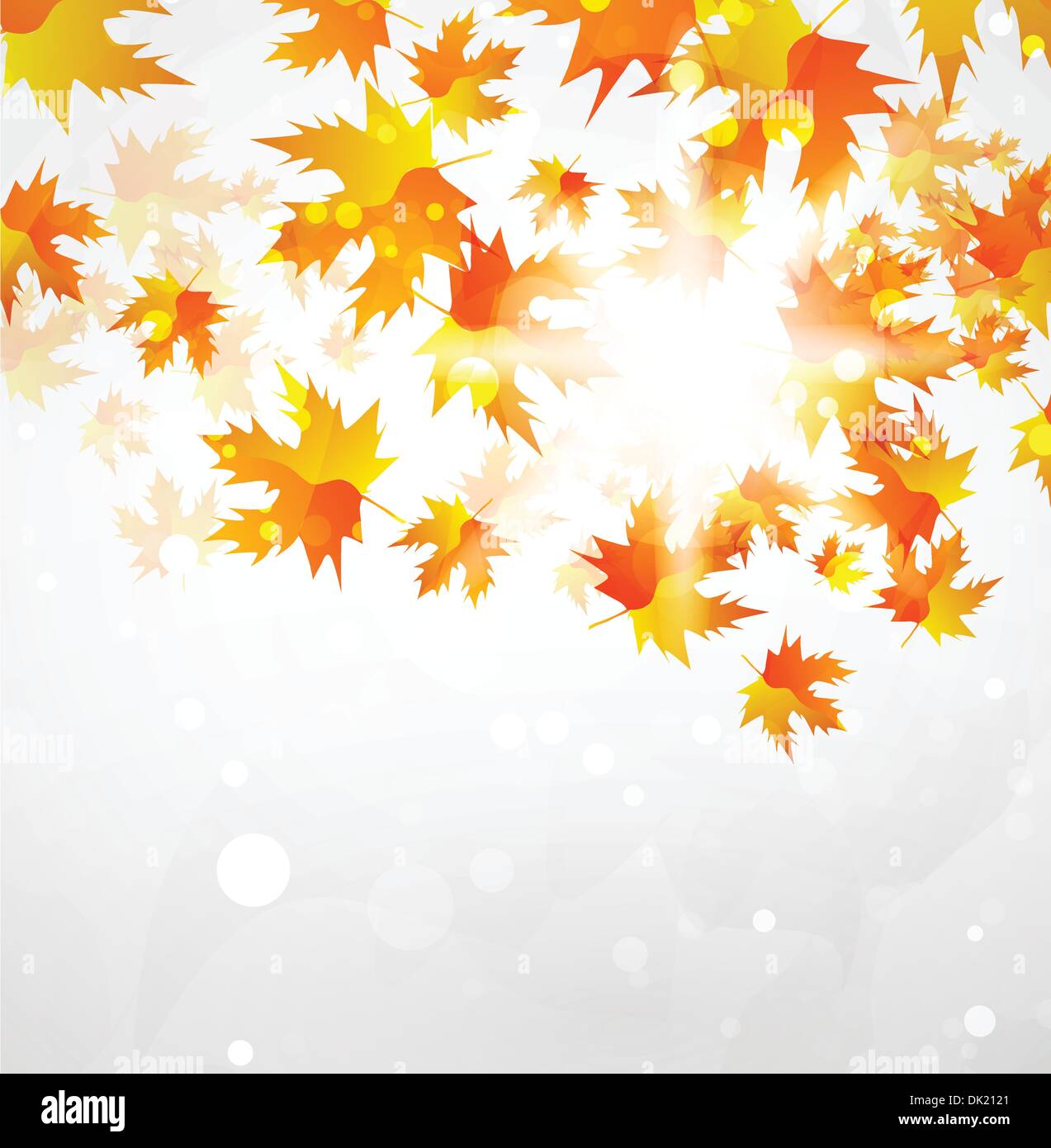 Orange leaves. Vector illustration for your design Stock Vector Image ...