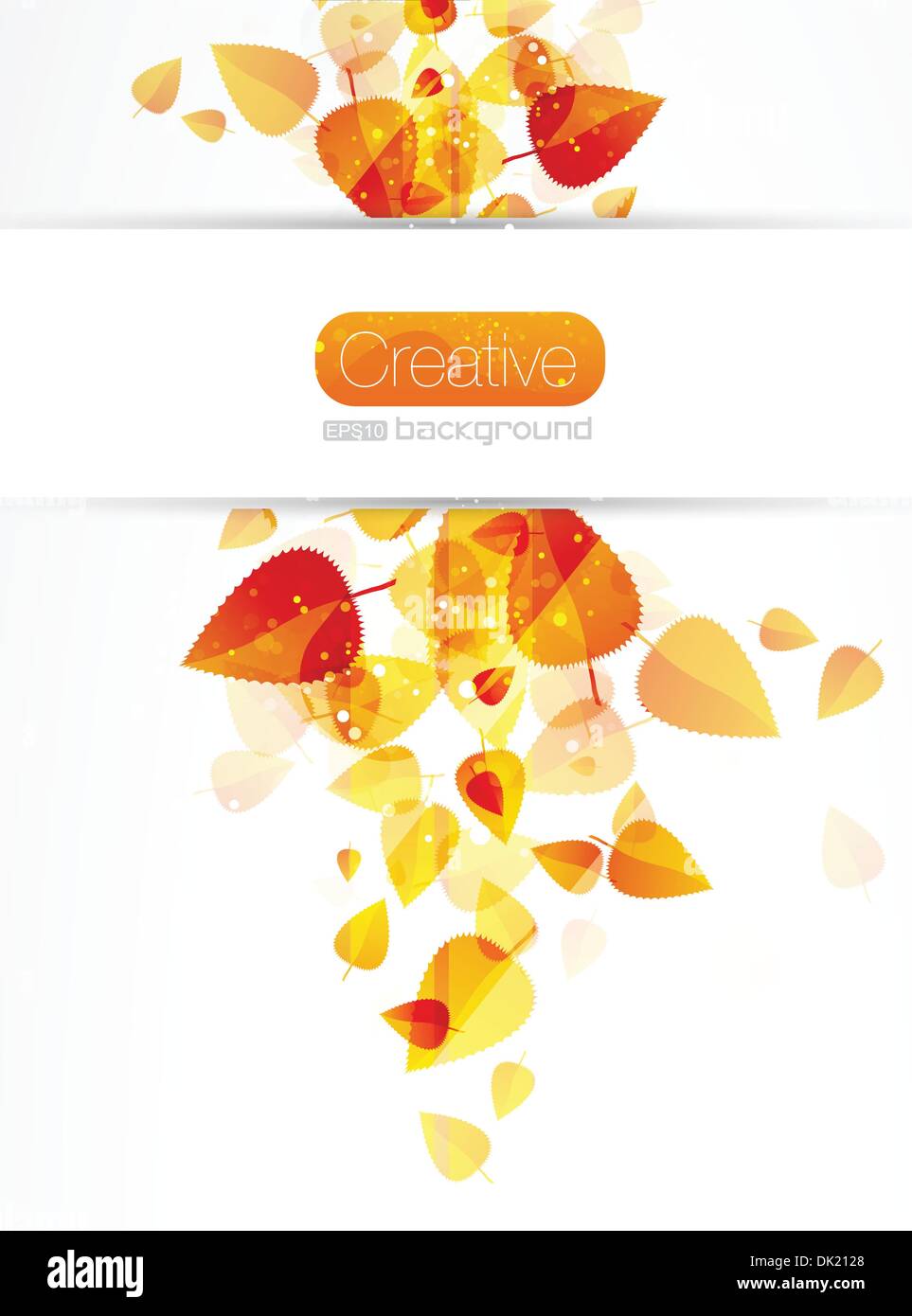 Orange leaves. Vector illustration for your design Stock Vector Image ...