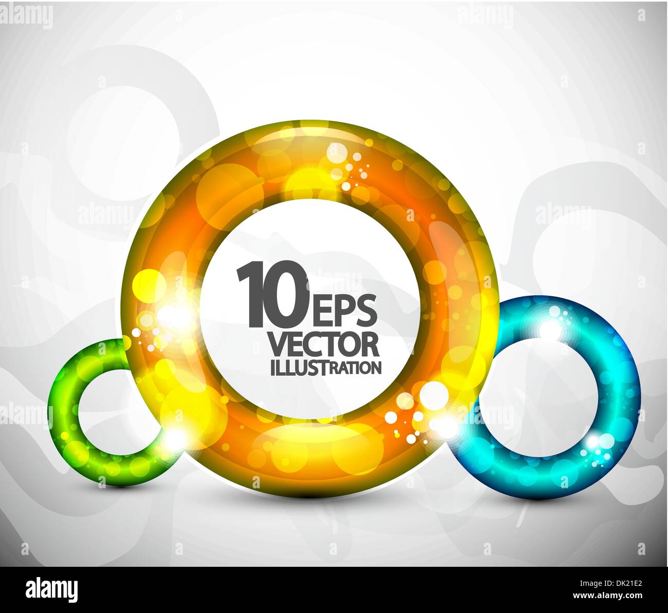 Abstract translucent ring donuts bubble design Stock Vector Image & Art ...