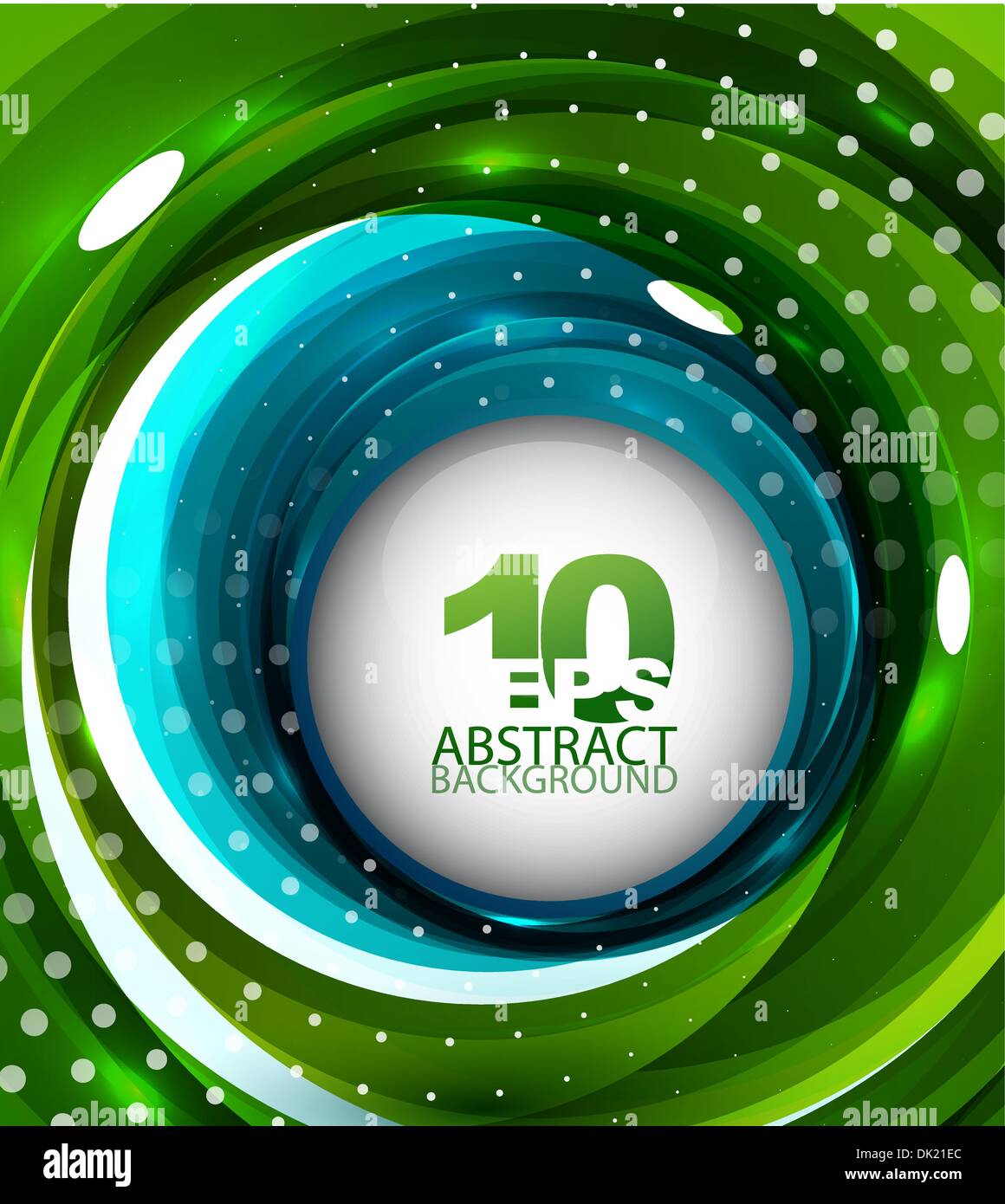 Green and blue swirl background with sample text Stock Vector Image ...