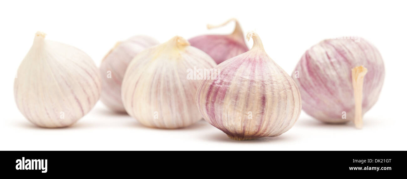 Single clove garlic isolated on white background Stock Photo - Alamy