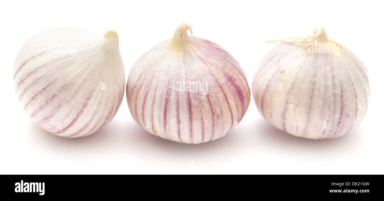 Single clove garlic isolated on white background Stock Photo - Alamy