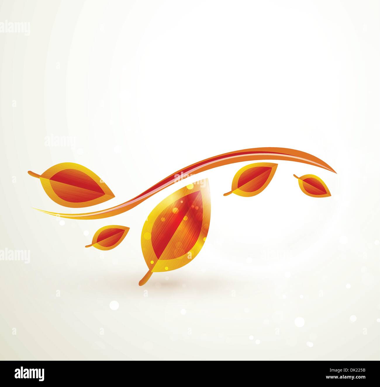 Orange leaves. Vector illustration for your design Stock Vector Image ...