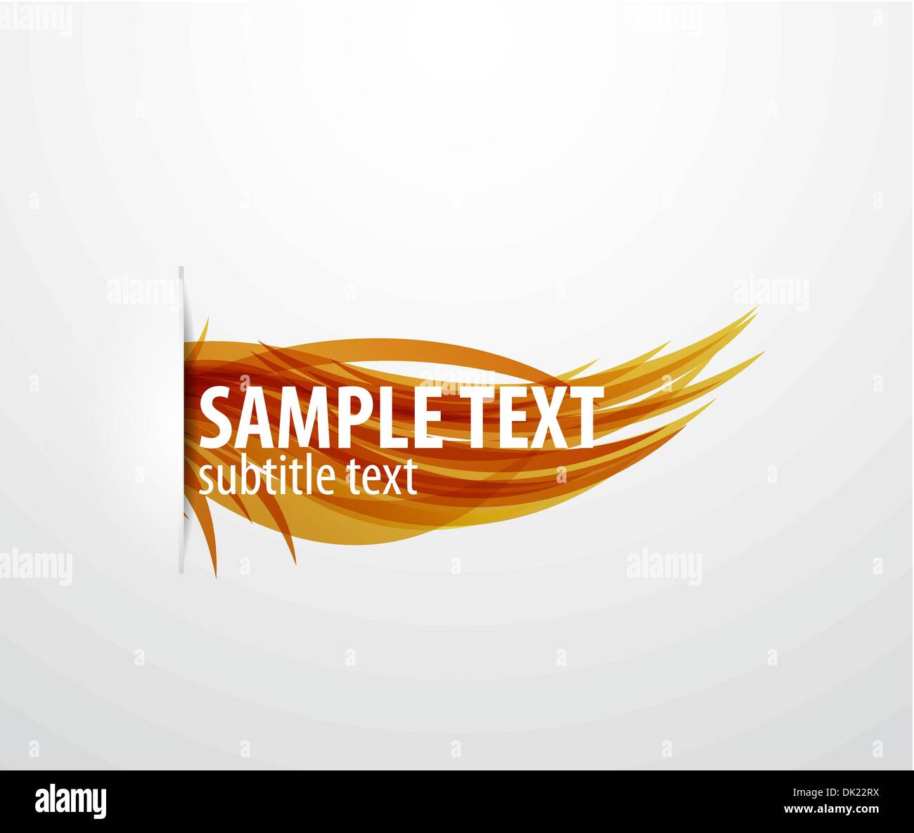 Abstract orange vector eps10 scroll wave text line Stock Vector Image ...
