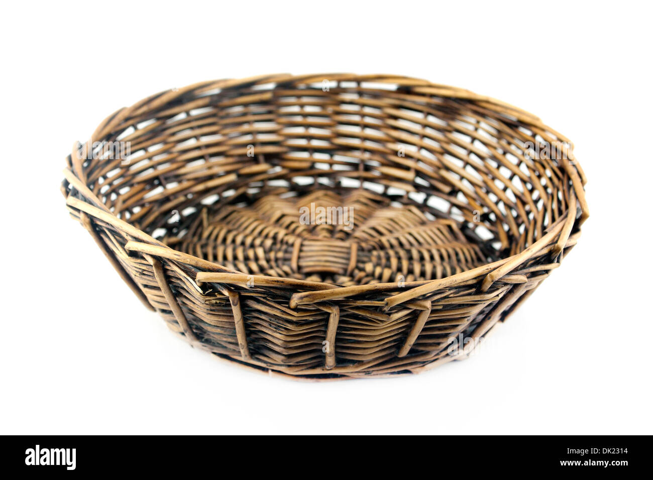 straw plate on a white background with clipping path Stock Photo - Alamy