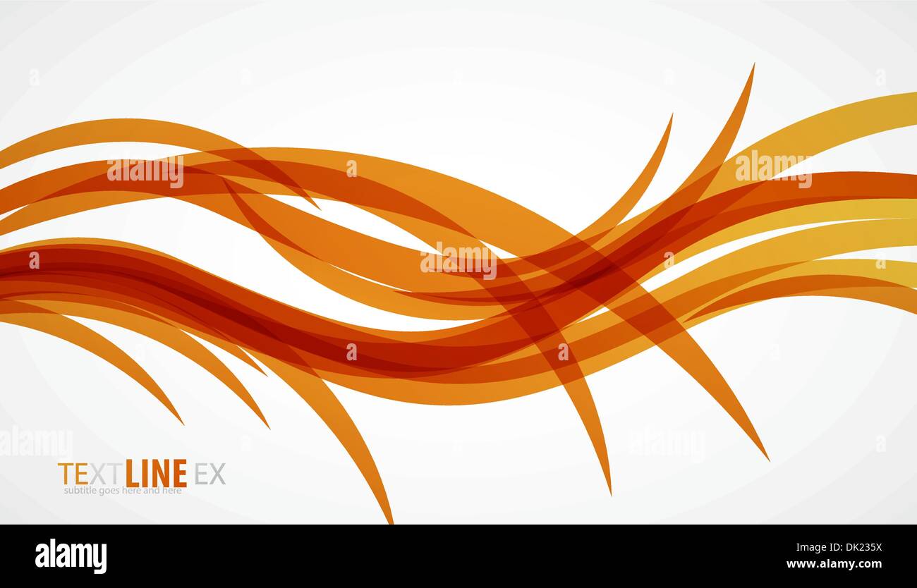 Abstract orange vector wave background Stock Vector Image & Art - Alamy