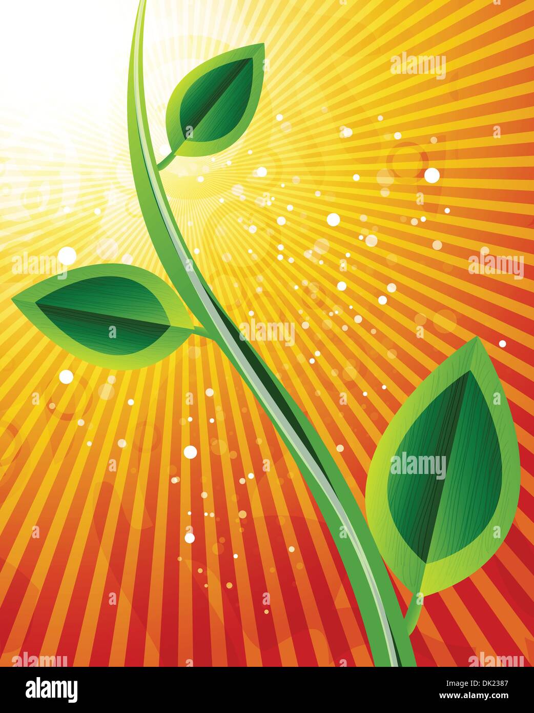 Orange leaves. Vector illustration for your design Stock Vector Image ...