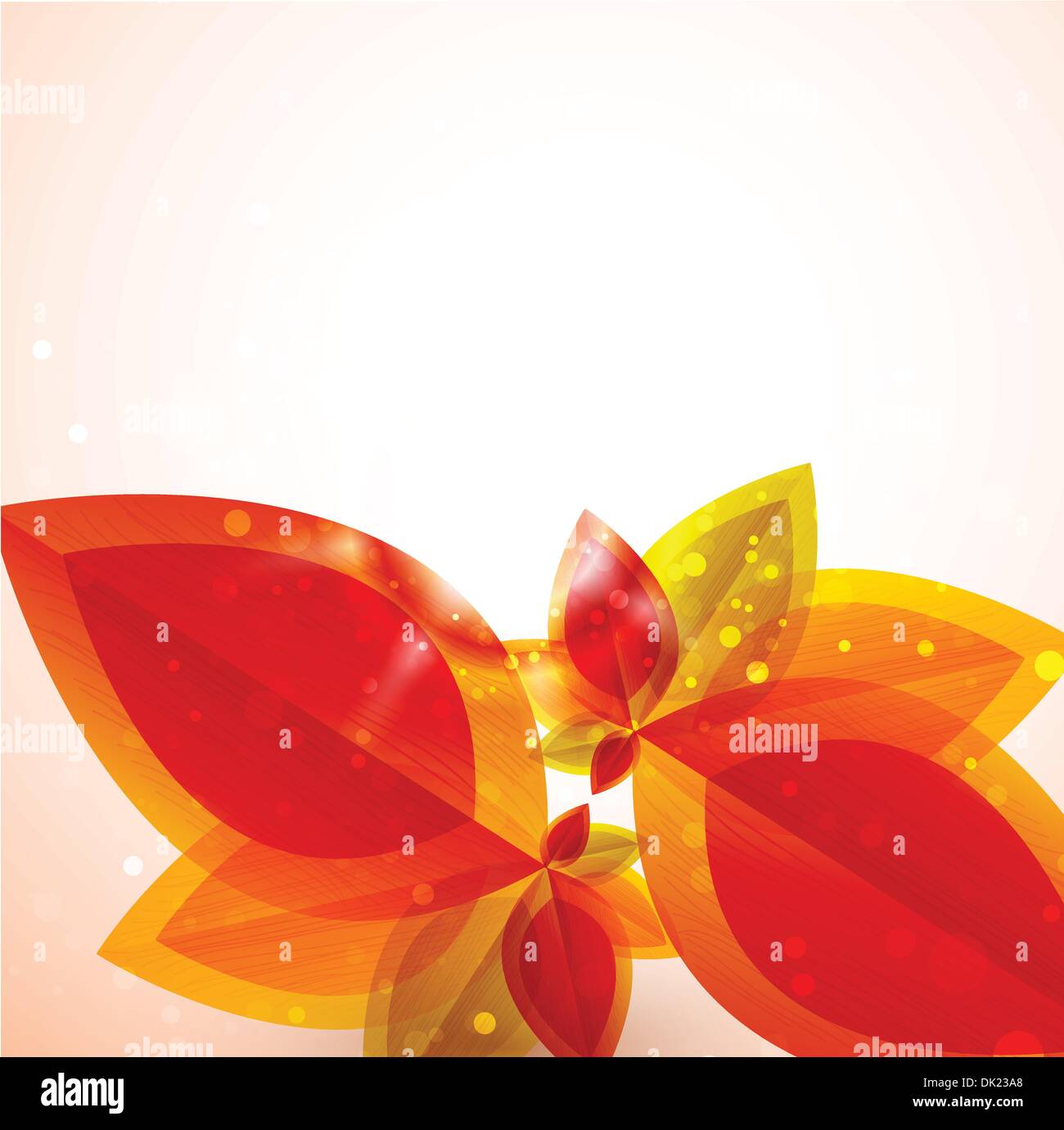 Orange leaves. Vector illustration for your design Stock Vector Image ...
