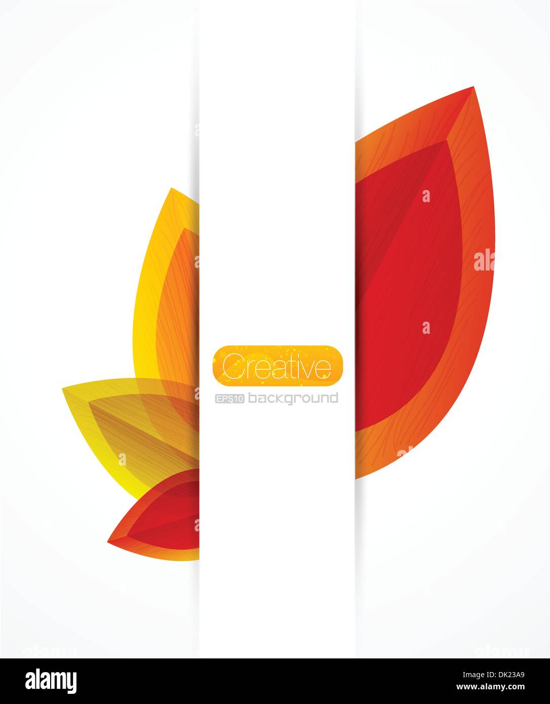 Orange leaves. Vector illustration for your design Stock Vector Image ...