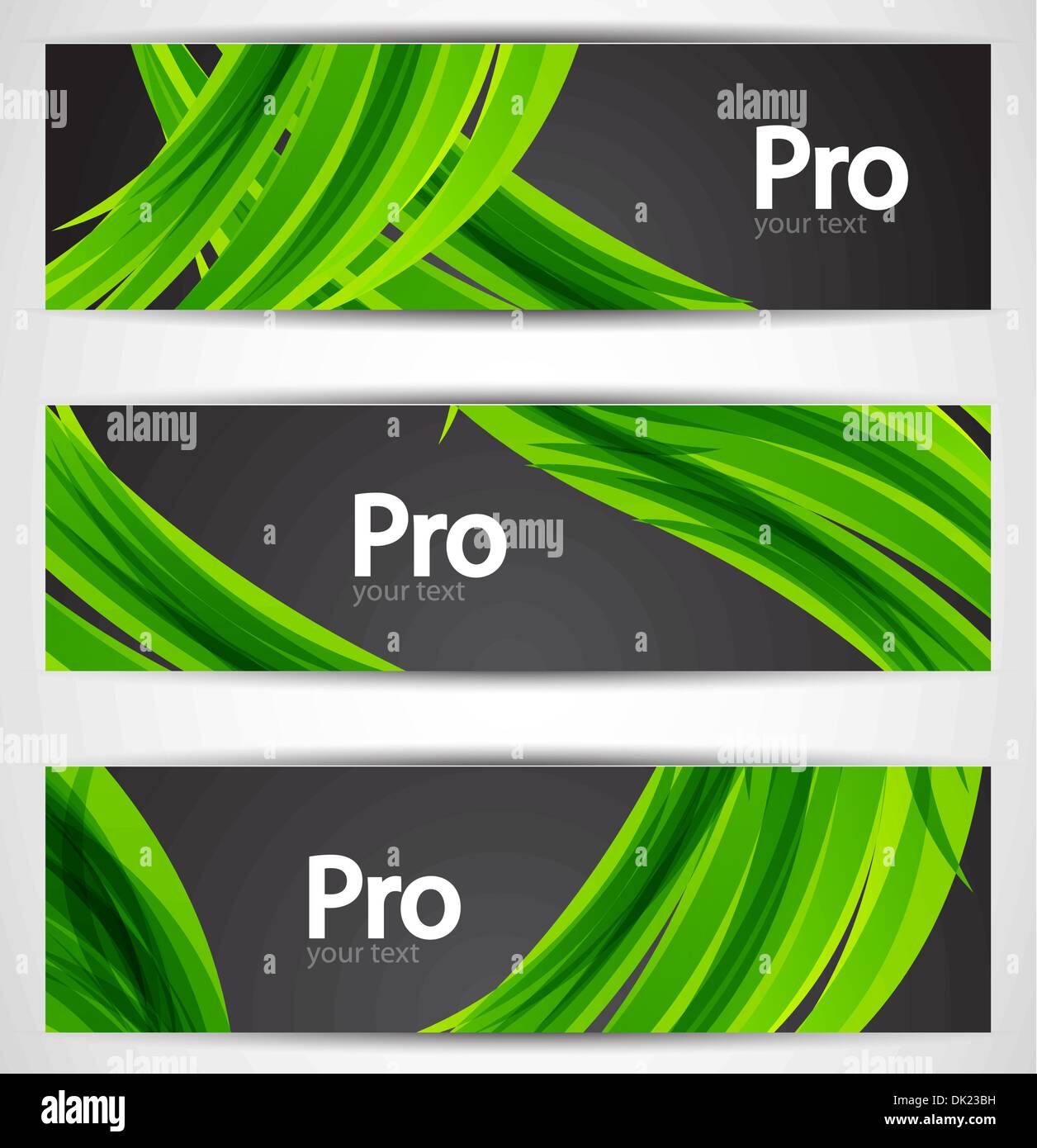 Nature abstract eco headers set Stock Vector Image & Art - Alamy