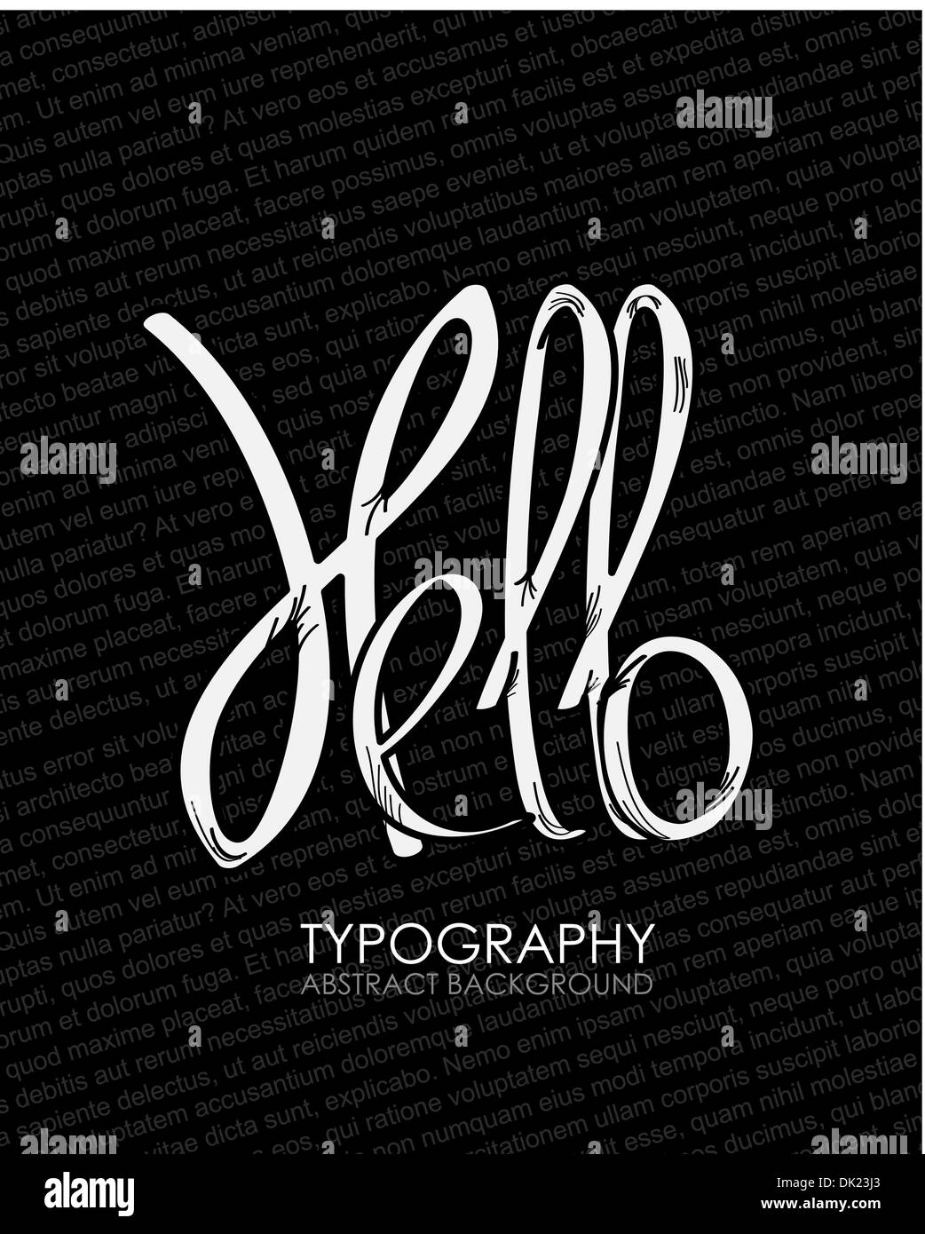 Typography background vector. Hello word Stock Vector Image & Art - Alamy
