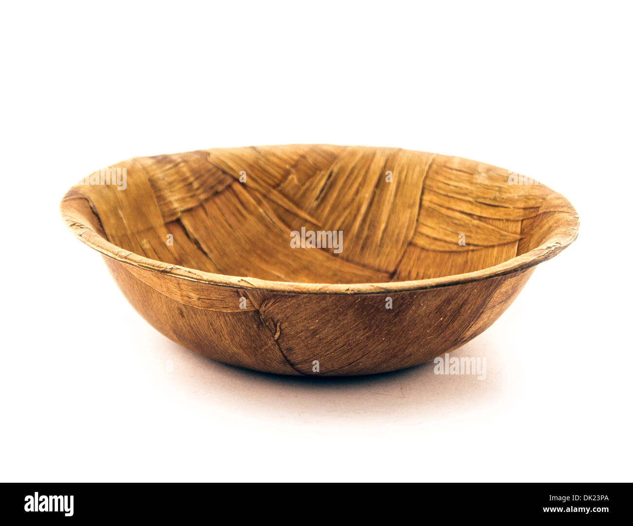 wooden bowl on a white background (with clipping work path Stock Photo ...