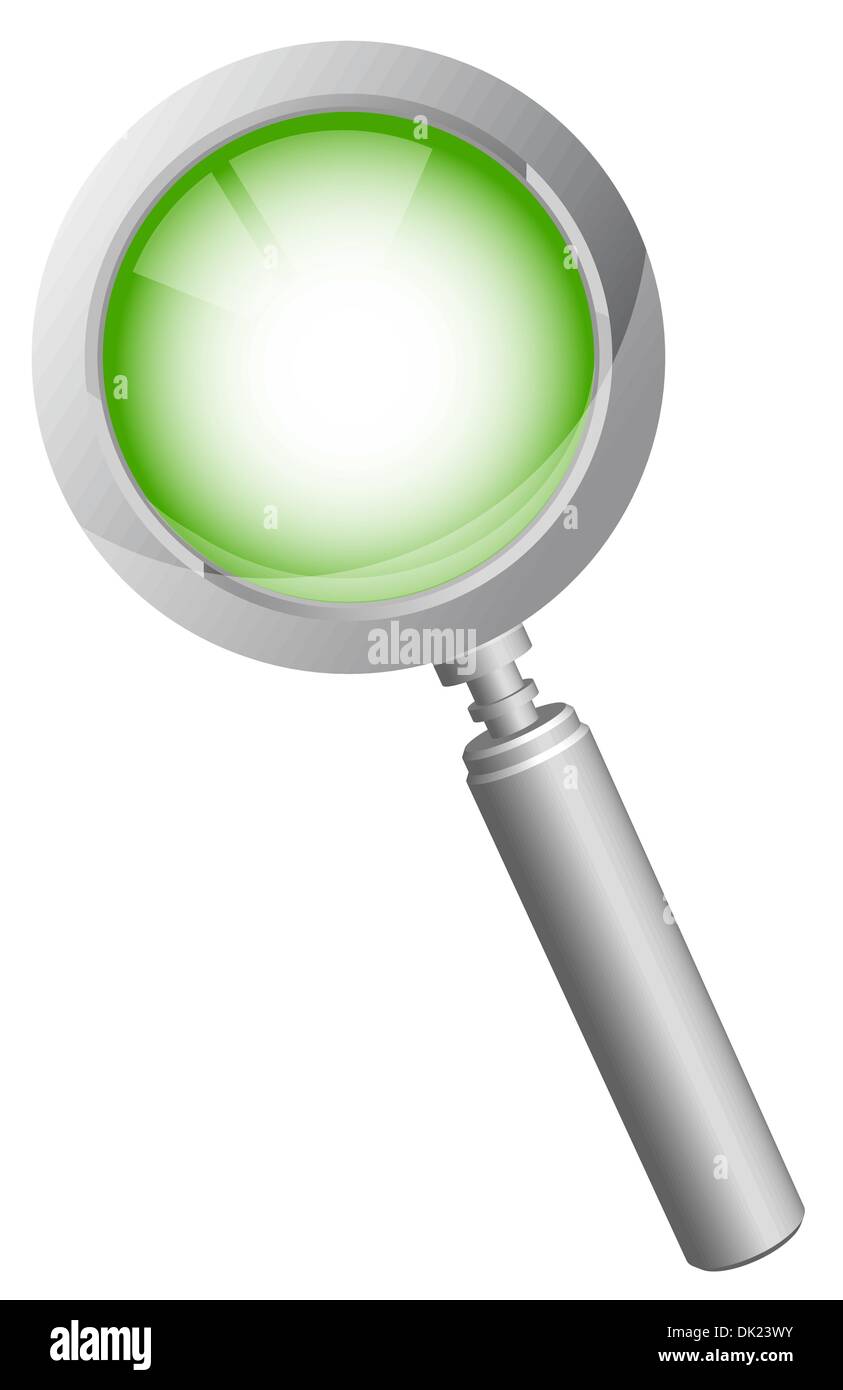 Vector illustration of magnifying glass Stock Vector Image & Art - Alamy