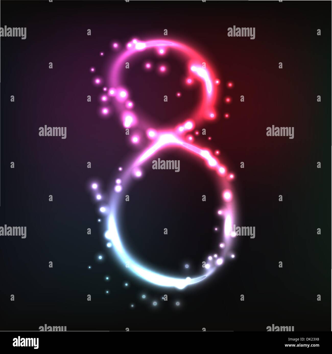 Luminous letter Stock Vector Images - Alamy