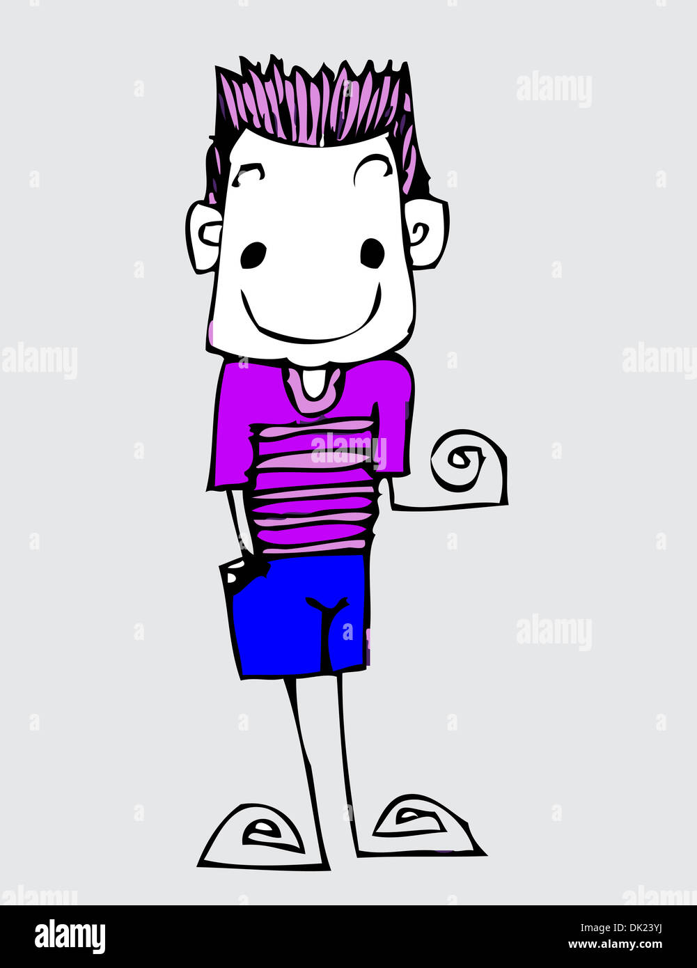 cute happy cartoon kids teen Stock Photo - Alamy