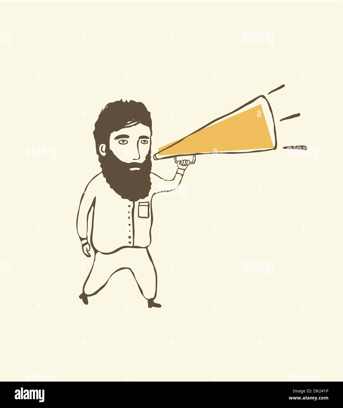Cartoon man and megaphone Stock Vector Image & Art - Alamy