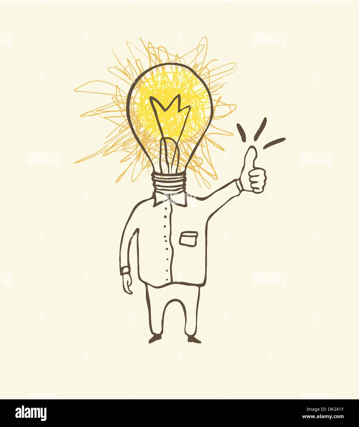 Idea concept.Cartoon illustration Stock Vector Image & Art - Alamy