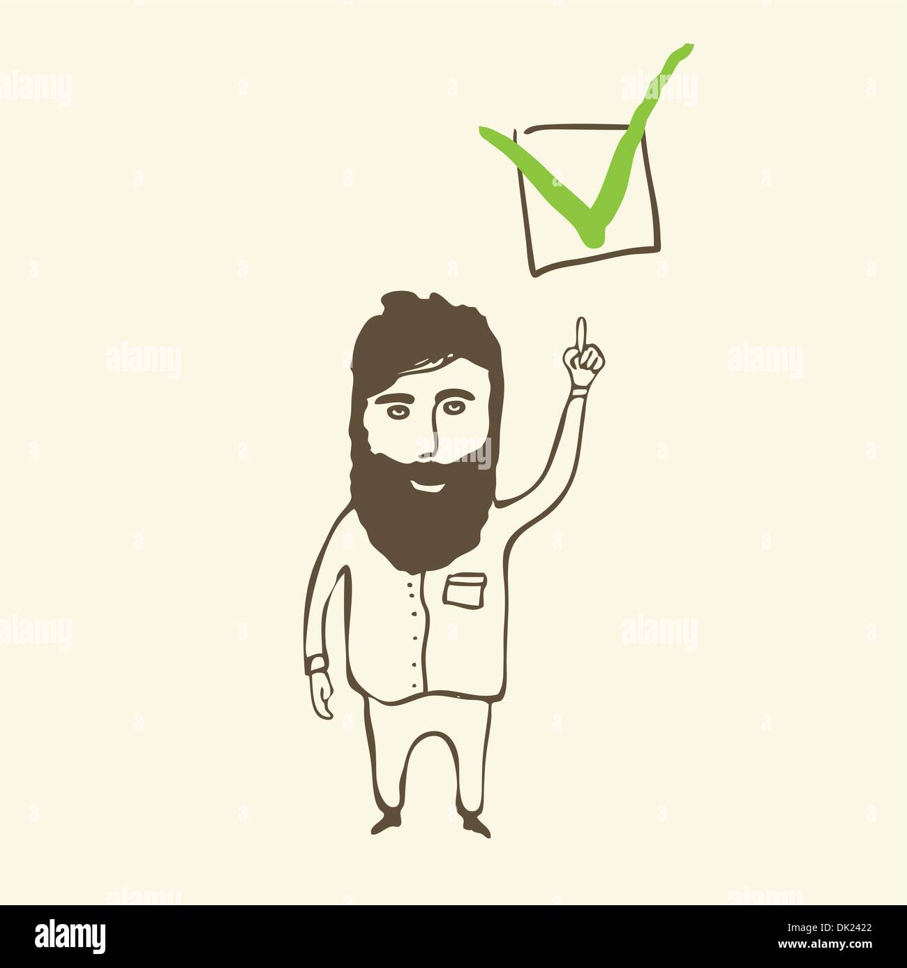 person with check mark Stock Vector Image & Art - Alamy