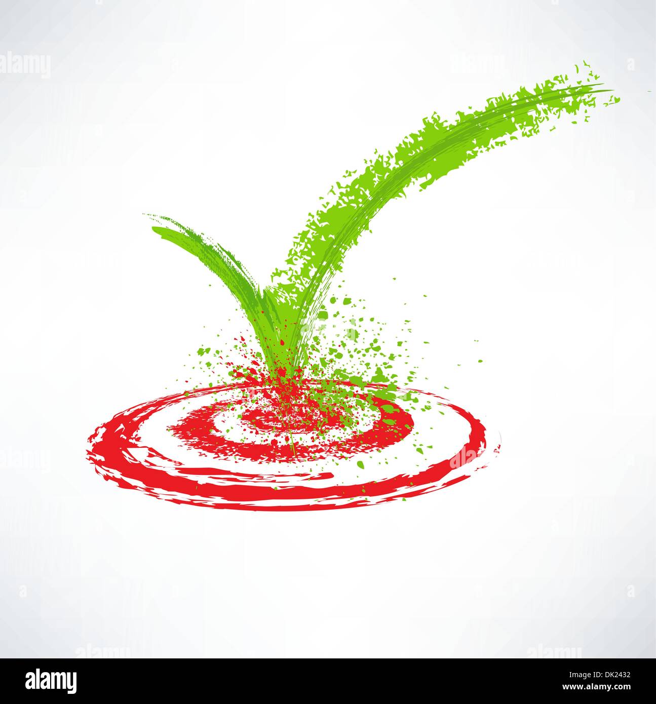check mark and target. Success concept Stock Vector Image & Art - Alamy