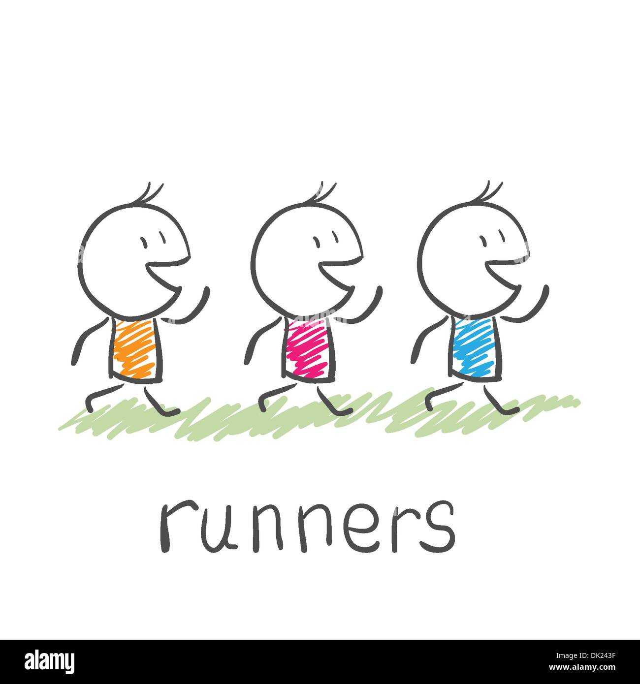 Run with the wind Stock Vector Images - Alamy